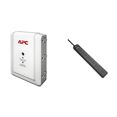 APC Wall Outlet Multi Plug Extender, P6W, (6) AC Multi Plug Outlet ...