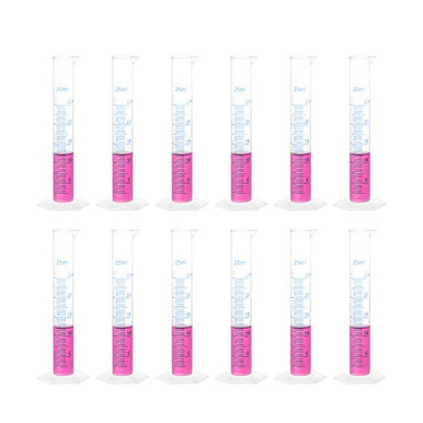 uxcell Plastic Graduated Cylinder, 25ml Measuring Cylinder, Science ...