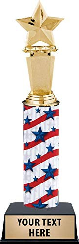 11 Inch Recognition Star Trophies, Gold Star Trophy with Custom ...