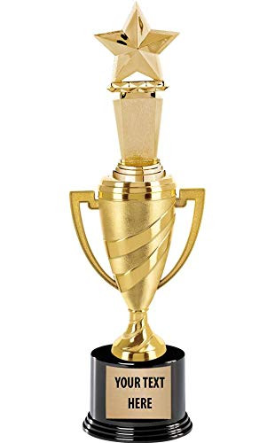 Crown Awards Star Trophy, 13 inch Gold Cup Megastar Achievement ...