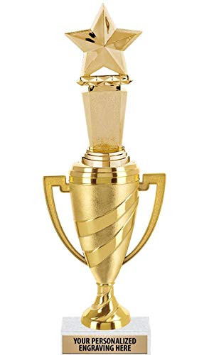 Crown Awards Star Trophy, 12 inch Gold Cup Megastar Achievement ...