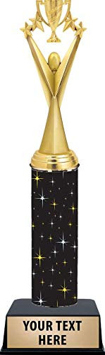 11 inch Star Victor Cup Trophies - Black Midnight Star Victor Cup ...