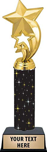 11 inch Star Rocket Trophies - Black Midnight Star Rocket Trophy Awards ...