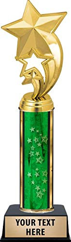 Crown Awards Star Rocket Trophies, Personalized Green Star Rocket ...
