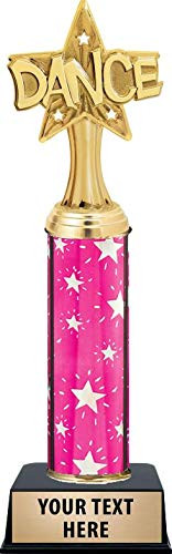 Crown Awards Dance Star Burst Trophies, Personalized Pink Dance Star ...