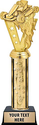 Crown Awards Go Kart Trophy, Gold Stars Go Karting Trophy with Custom ...