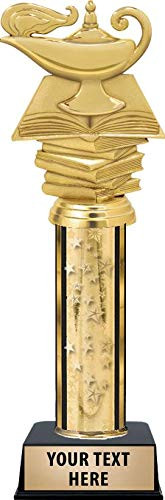Crown Awards Reading Trophies, Gold Stars Kids Reading Trophy with ...