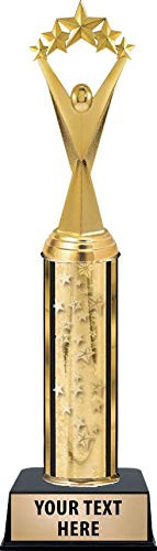 Crown Awards Star Victor Trophies - Gold Stars Star Victor Trophy with ...