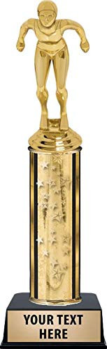 Crown Awards Swim Female Trophies, Gold Stars Swim Female Trophy with ...