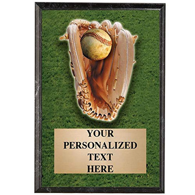 Baseball Plaques, 5 x 7 Show Stopper Baseball Glove Trophy Plaque with ...