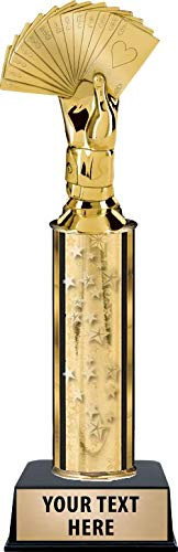 Crown Awards Bridge Gold Hand Trophies, Gold Stars Bridge Gold Hand ...