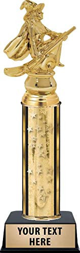 Crown Awards Witch with Cauldron Trophies, Gold Stars Witch with ...