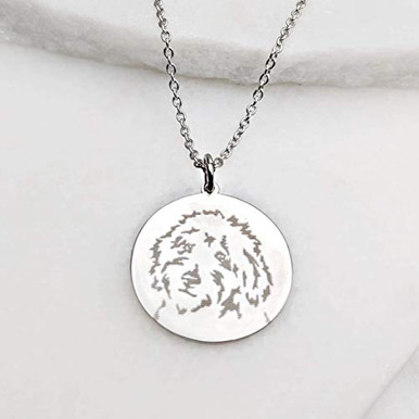 Goldendoodle, Labradoodle, Doodle Laser Engraved Charm Necklace ...