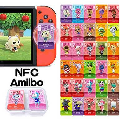 30 Pcs NFC Amiibo Cards for Animal Crossing New Horizons, ACNH Amiibo Cards with Storage Box ...