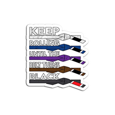 Hand Wooden Customizable Sticker Keep Rolling Until The Belt Turns ...