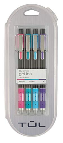 TUL Limited Edition Brights Retractable Gel Pens, Medium Point, 0.7 mm ...