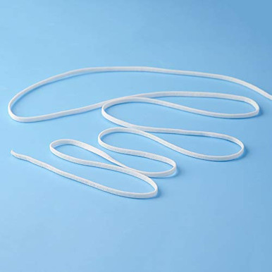 50 Yards 1/4 inch Elastic Cord Wire for Face Mask DIY, Mr Rex Flat ...