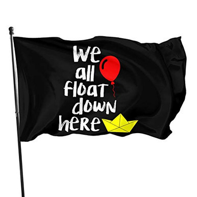 Xiojeiey We All Float Down Here Vivid Color and Fade Resistant 3x5 Feet ...
