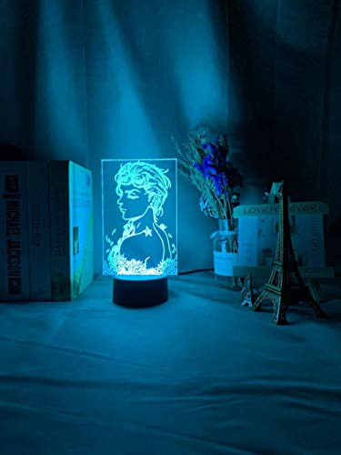 3D Anime Lamp Night JoJo's Bizarre Adventure Art Gadget Led Light Touch ...