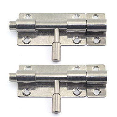 Tegg 2-Pack 3 Inch Door Barrel Bolt Latch 304 Stainless Steel Sliding ...