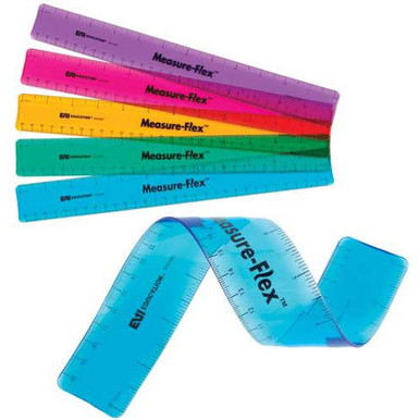 EAI Education 12" Measure-Flex Ruler: Assorted Colors - Set of 10 ...