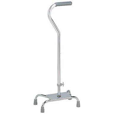 Carex Quad Cane with Large Base - Quad Walking Cane with Offset Cane ...