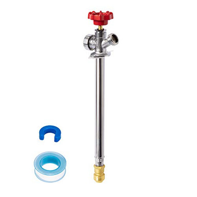 SUNGATOR Frost Free Sillcock, 12 inch Push Fit Anti-Siphon Hydrant, 3/4 ...