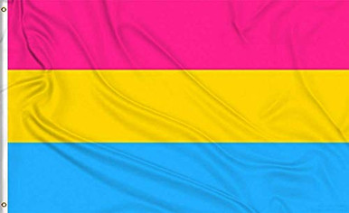GAKA 3x5 FT Pansexual Pride Flag Double Stitched Bright Colors ...