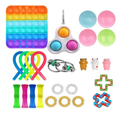 Fidget Toy Set, Cheap Sensory Fidget Toy Pack, Fidget Set with Stress ...