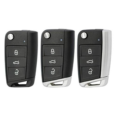 3 Button Flip Remote Car Key Shell Case for Volkswagen Passat B5 VW ...