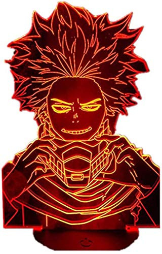 3D Lamp Anime Boku No Hero Academia Shinsou Hitoshi Figure Led My Hero ...