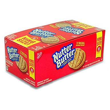 Nabisco King Size Nutter Butter, 10 Count (COOKIE and CRACKER KING SIZE ...