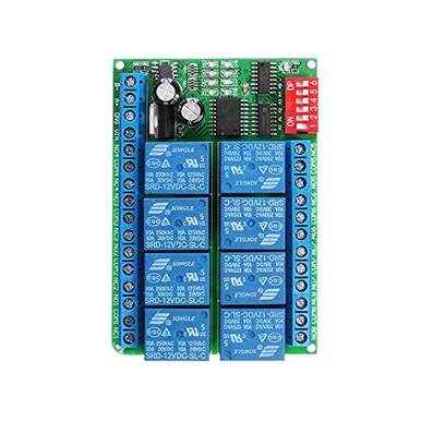 Taidacent RS485 Relay Board 8/16/32 Channel 12V Modbus RTU Protocol Serial Port Relay Controller ...