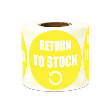 300 Labels Return to Stock Stickers for Quality Control, Inventory ...