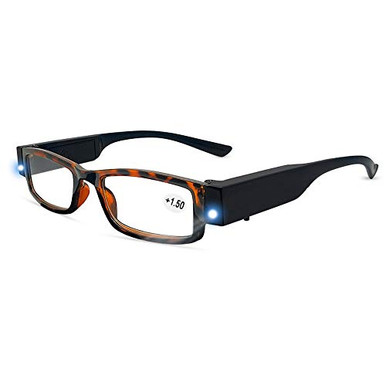 Reading Glasses with Light Bright LED Readers with Lights Lighted ...