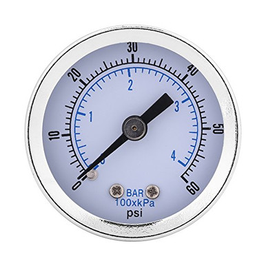 1/8 inch BSPT Thread Mini Low Pressure Gauge Metal Interface Water ...