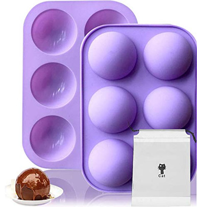 Silicone Molds For Baking 6 Holes Half Ball Chocolate Cake Pop Jello ...