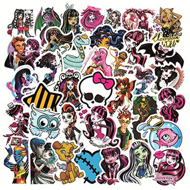 Monster high School Stickers for Water Bottle 50PCS Trendy Water Bottle ...