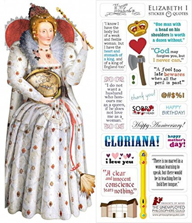 Queen Elizabeth I Quotable Notable - Die Cut Silhouette Greeting Card ...
