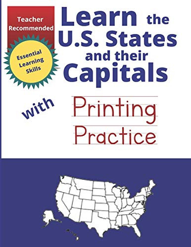 Learn the U.S. States and their Capitals with Primary Manuscript ...