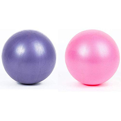 Original Power 2 Pack 9 Inch Pilates Ball with Inflatable Pipette for ...
