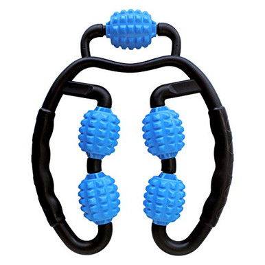 5 Wheels Hard Roller Trigger Point Massager Dual Angle Roller Massager ...