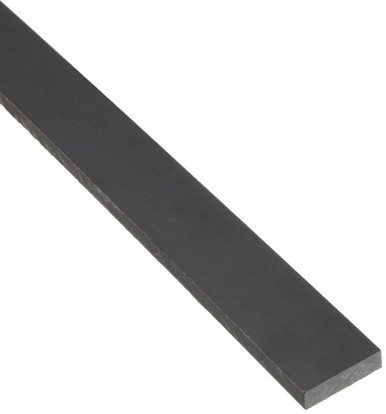 Nylon 6 6 Rectangular Bar Opaque Black Standard Tolerance UL 94V2 1 8 ...
