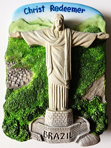 Christ Redeemer Rio De Janeiro Statue Brazil Resin 3D fridge ...