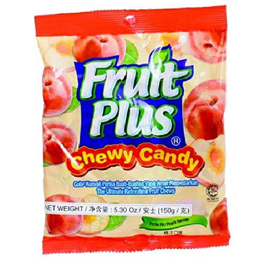 Fruit Plus Chewy Candy 150g 628MART Peach Flavour 1 Pack ...