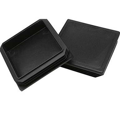 4" Square Tubing End Caps Tubing Post End Cap Black Plastic Square ...