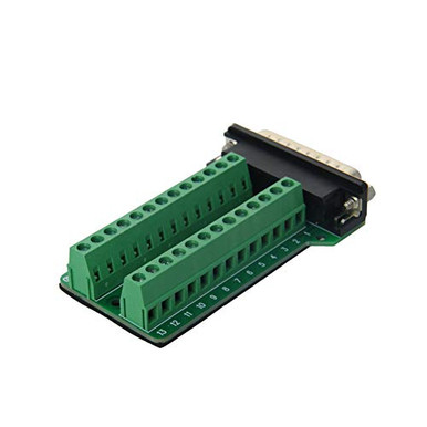 Fielect DB25 D-Sub 25Pin Male Adapter Jack Terminal Breakout PCB Board ...