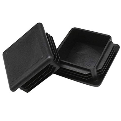 2" Square Tubing End Caps Tubing Post End Cap Black Plastic Square ...