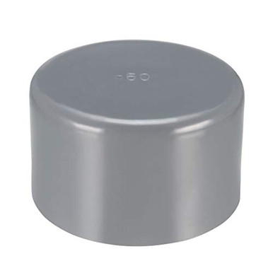 uxcell 50mm PVC Pipe Cap Fitting Slip End Caps DWV Drain Waste Vent ...