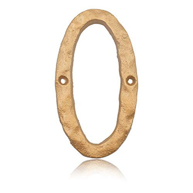 6 Inch House Numbers- Solid Cast Iron Address Number- Unique Hammer ...